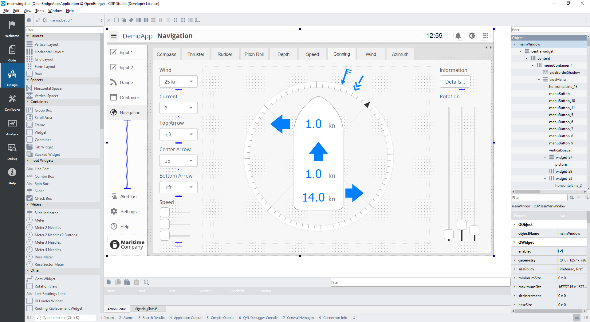 OpenBridge maritime UI's - CDP Studio