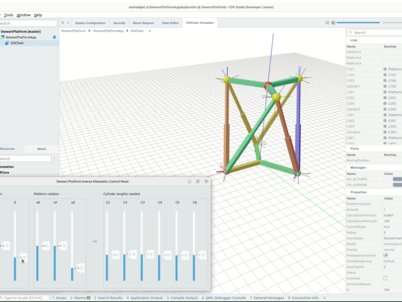 Stewart Platform Inverse Kinematics Solver - CDP Studio
